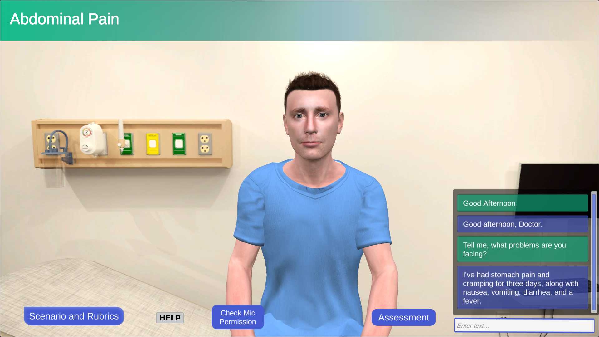 Patient Assessment – Abdominal Pain | MedVR Education